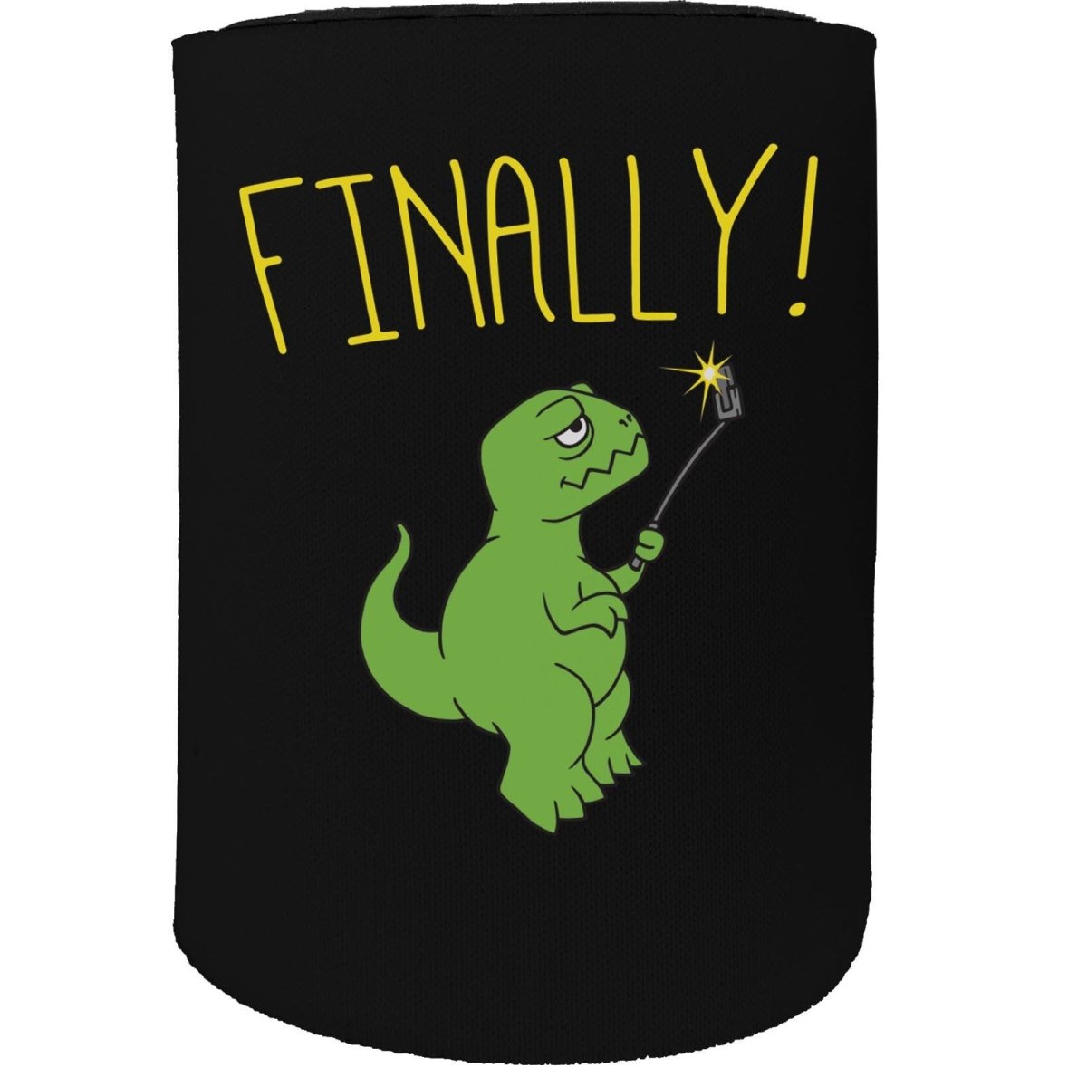 Alcohol Animal Stubby Holder - Selfie T Rex Dinosaur - Funny Novelty ...