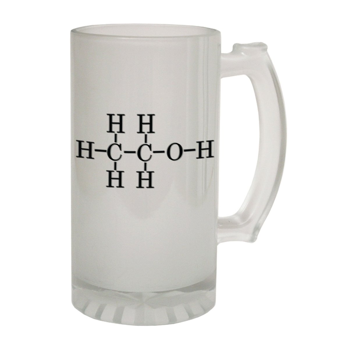 Alcohol Frosted Glass Beer Stein - Alcohol Chemical Structure - Funny ...